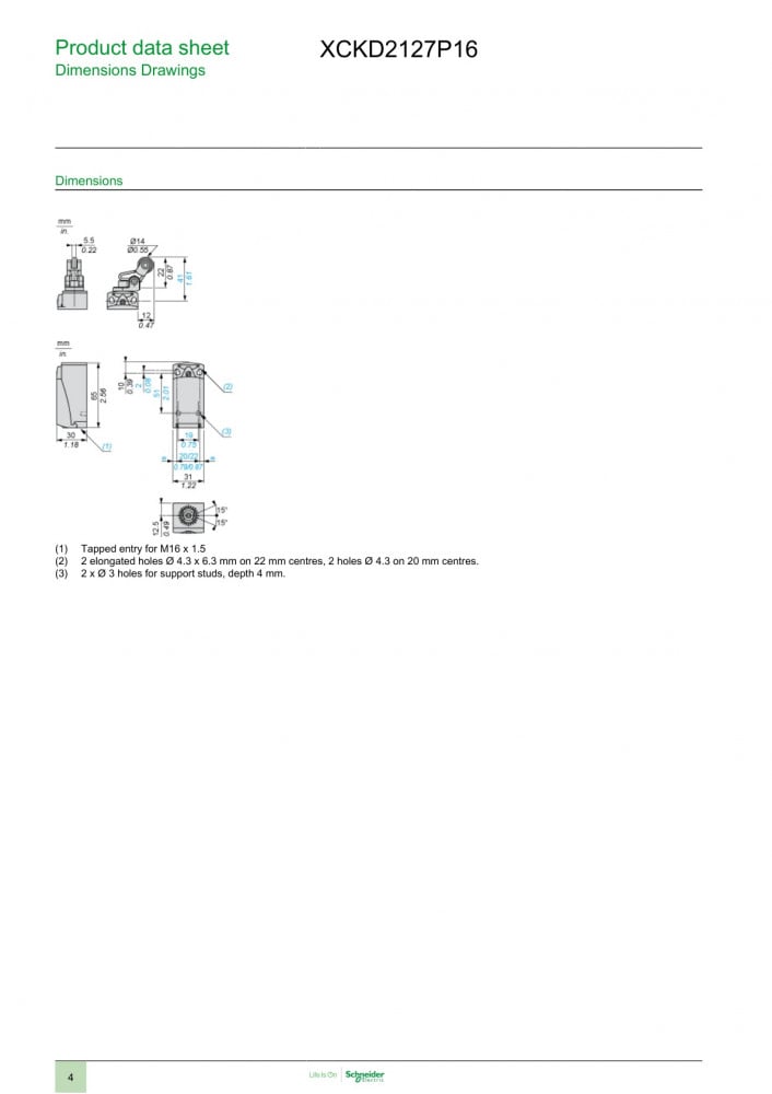 XCKD2127P16 technical document page 4