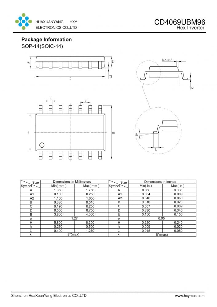 CD4069UBM96-HXY datasheet page 9