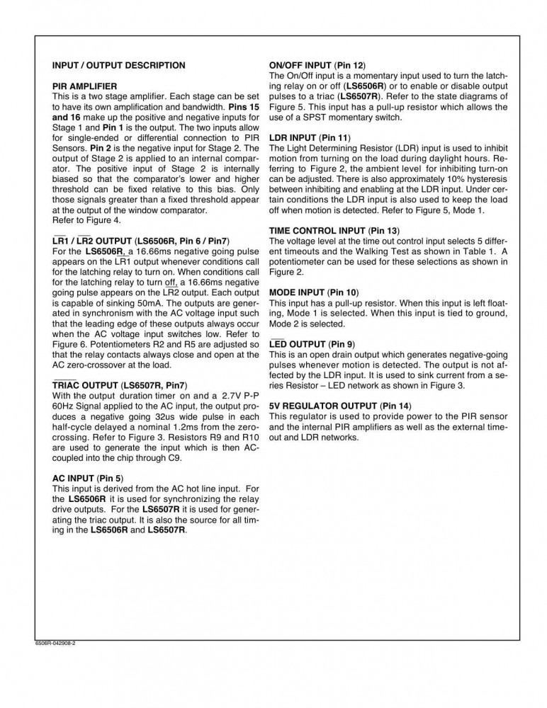 LS6507R datasheet page 2