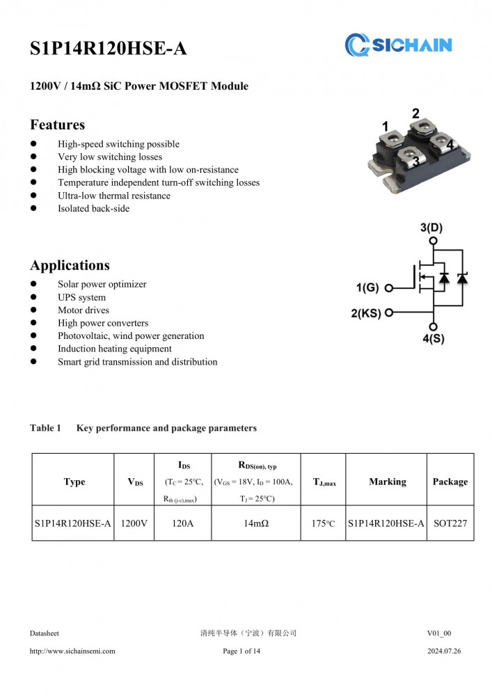 S1P14R120HSE-A datasheet page 1