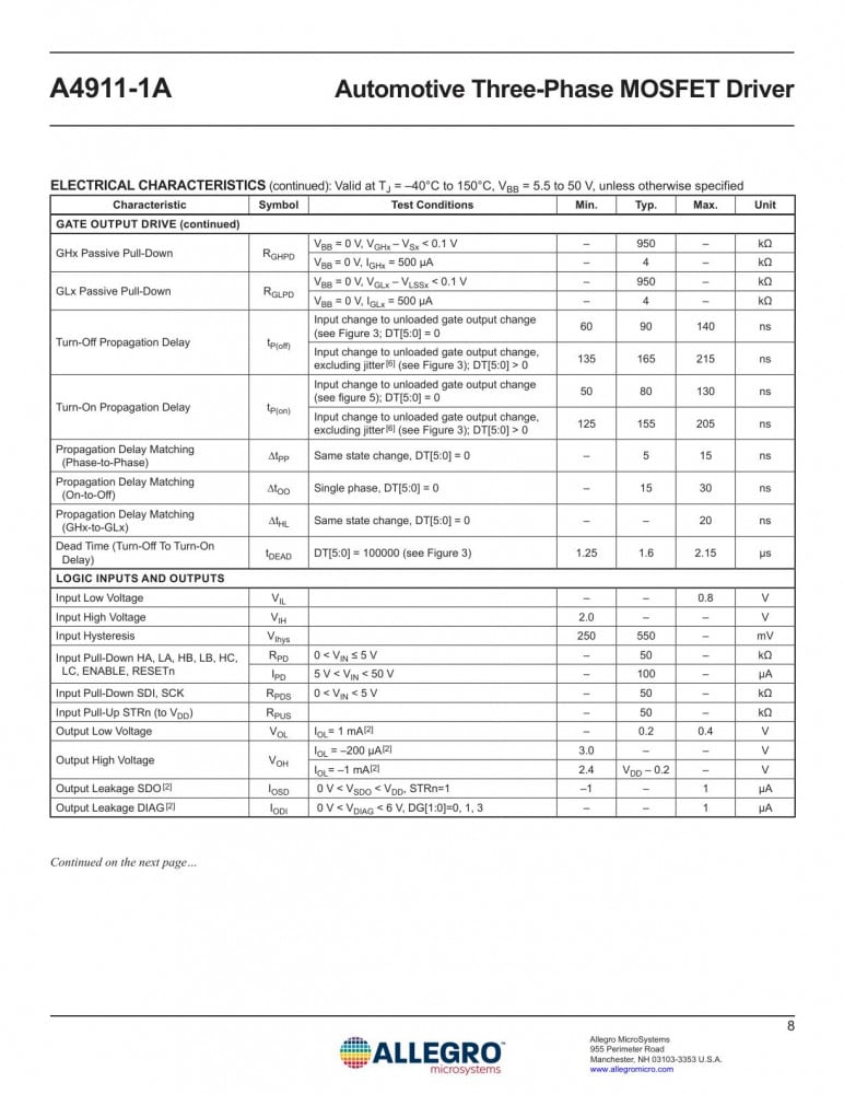 A4911 datasheet page 8