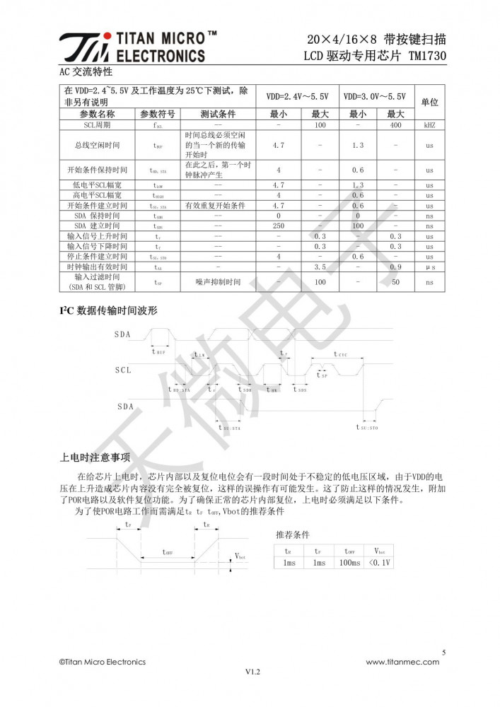 TM1730 datasheet page 5