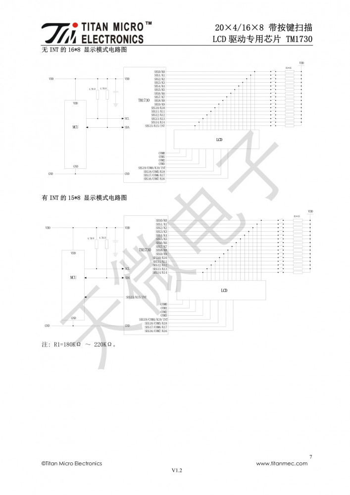 TM1730 datasheet page 7