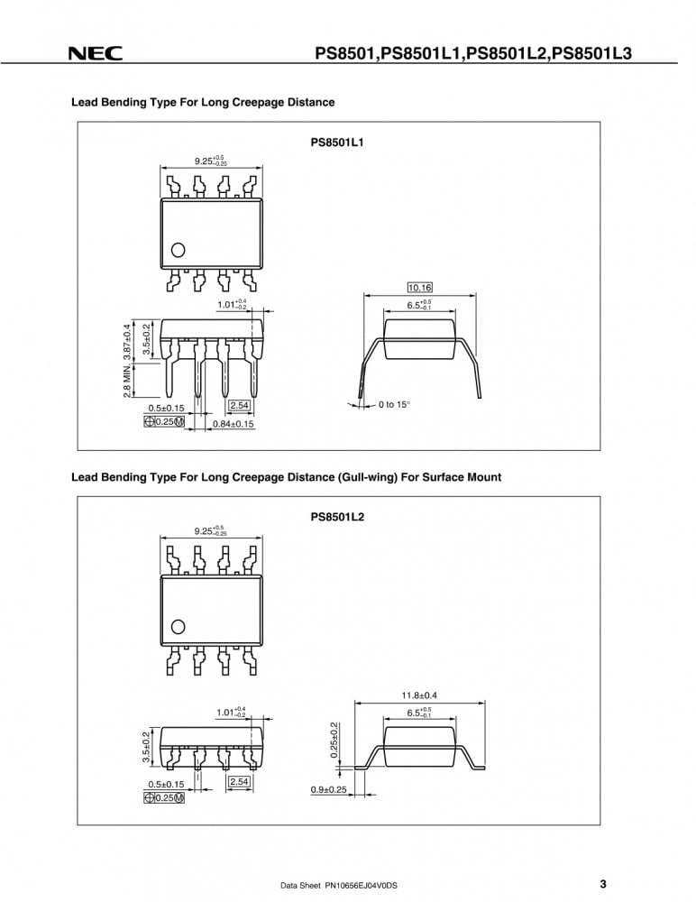 PS8501 datasheet page 3