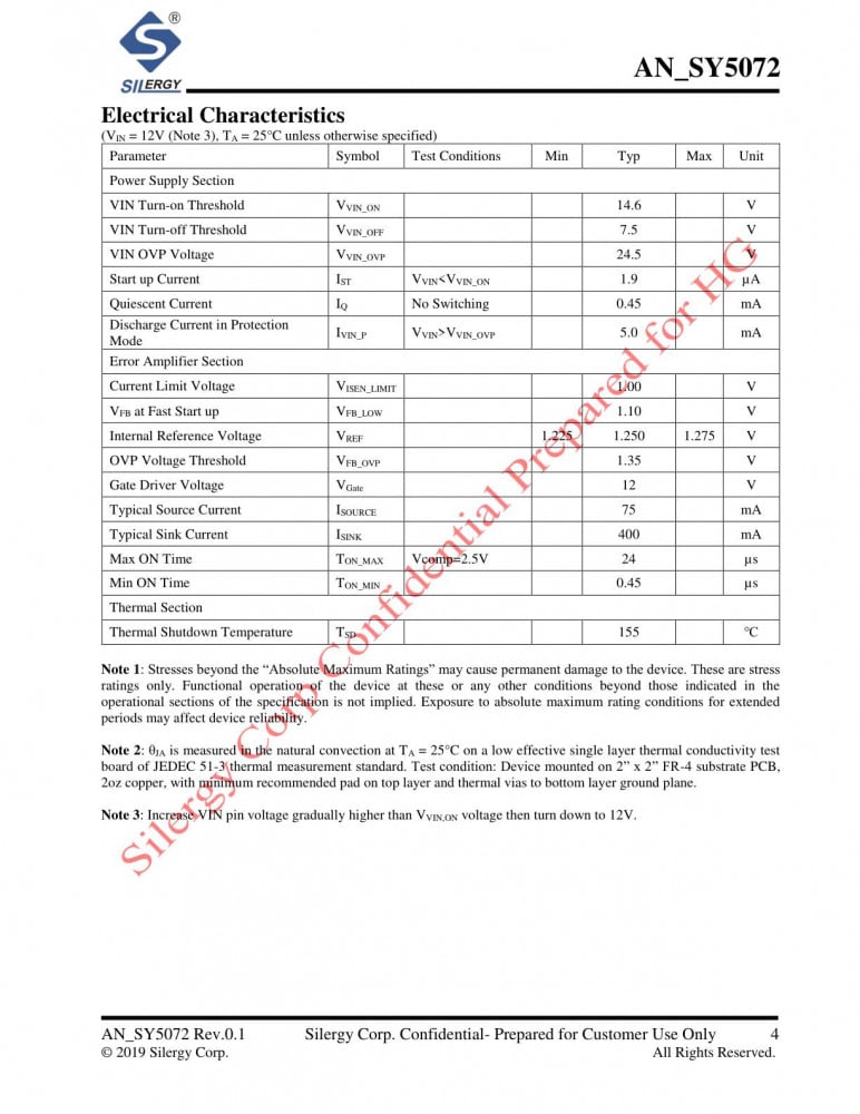SY5072ABC datasheet page 4