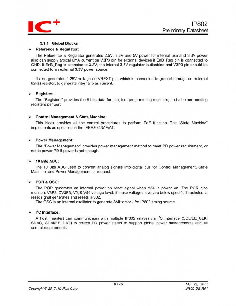 IP802 datasheet page 9
