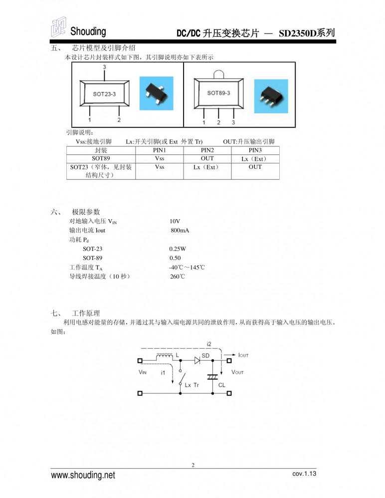 SD2350D50A datasheet page 2