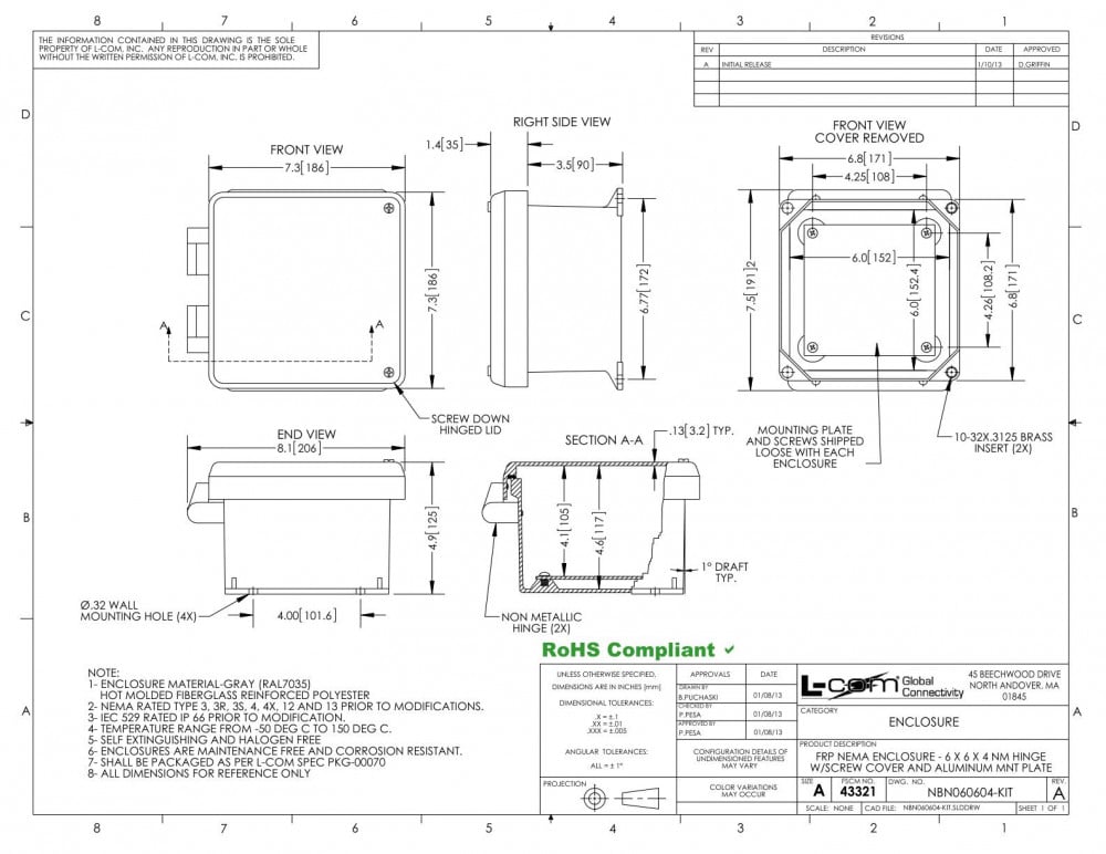 NBN060604-KIT technical document page