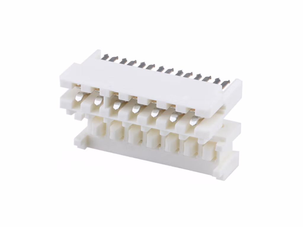 Appli-Mate RAST 2.5 IDT Connector, 2.50mm Pitch, Direct/Indirect, Female, Beaded Terminal, 7 Circuits, All Position Keys, Open Endwalls, Polarizing Rib Between 2/3 for sale