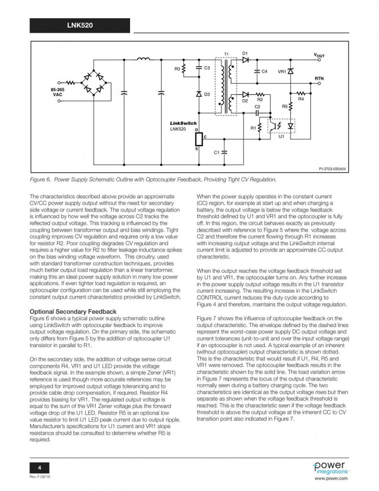 LNK520 datasheet page 4