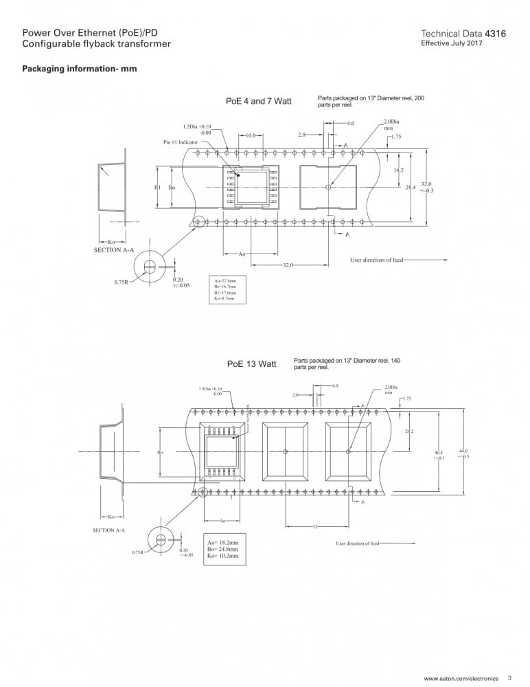 POE13W2VERS-R technical document page 3