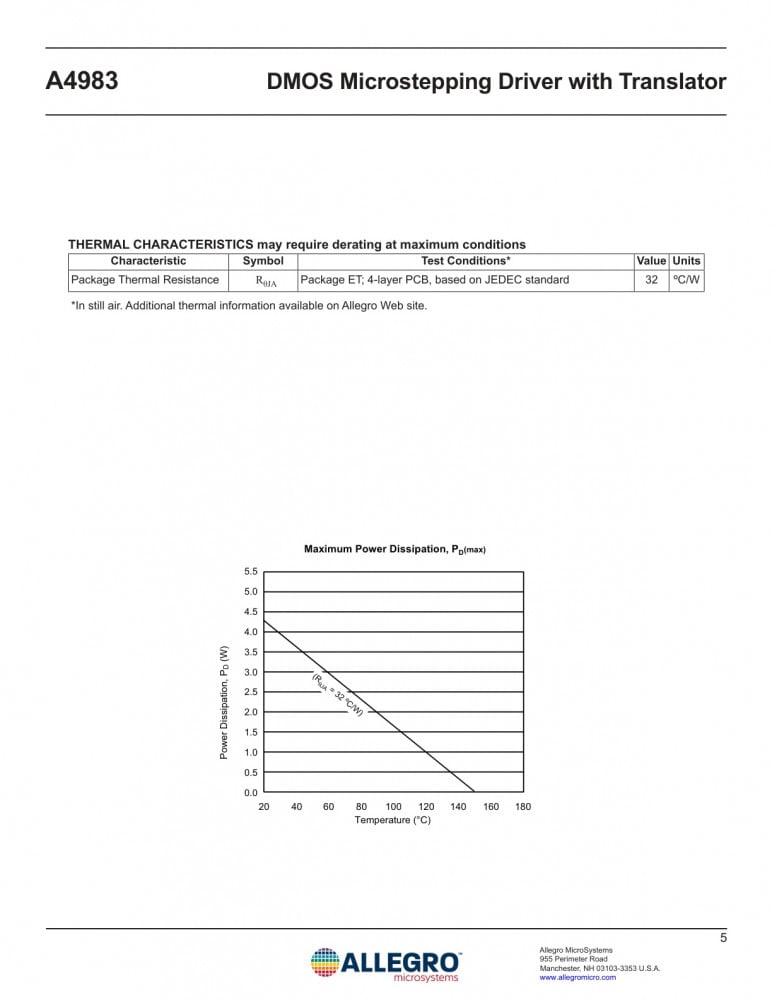 A4983SETTR-T datasheet page 5