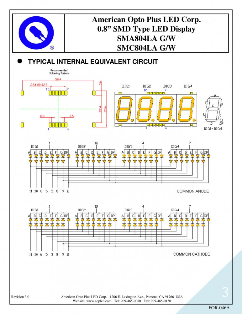 SMA804LA product documentation, page 3