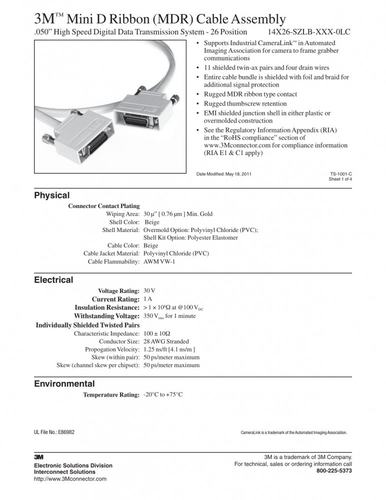 3M 14B26 technical document page 1