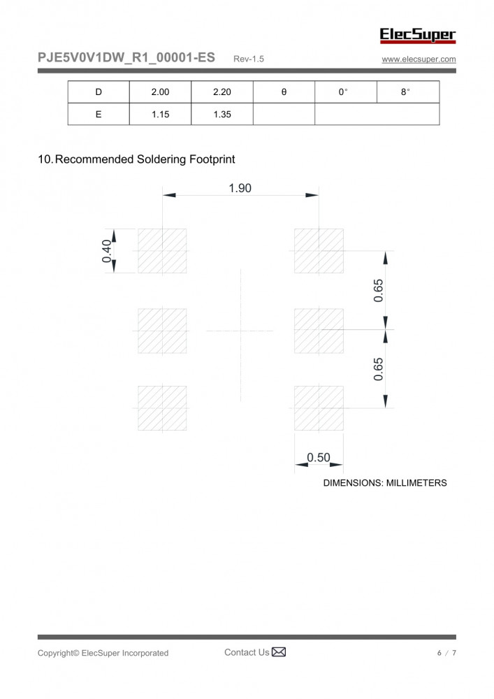 PJE5V0V1DW_R1_00001-ES datasheet page 6