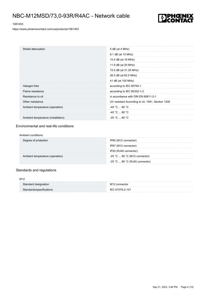 Phoenix Contact 1081453 technical document page 4