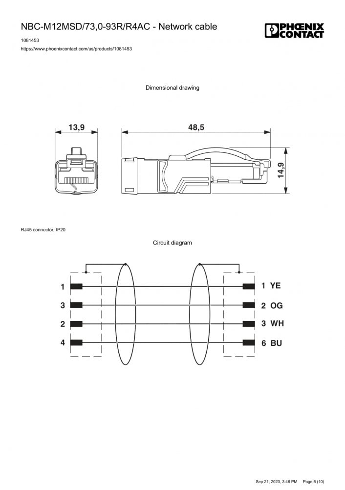 Phoenix Contact 1081453 technical document page 6
