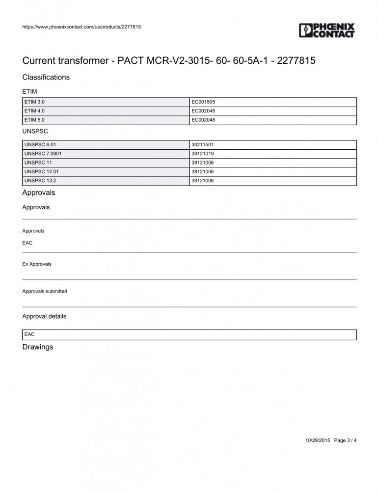 Phoenix Contact 2277815 technical document page 3