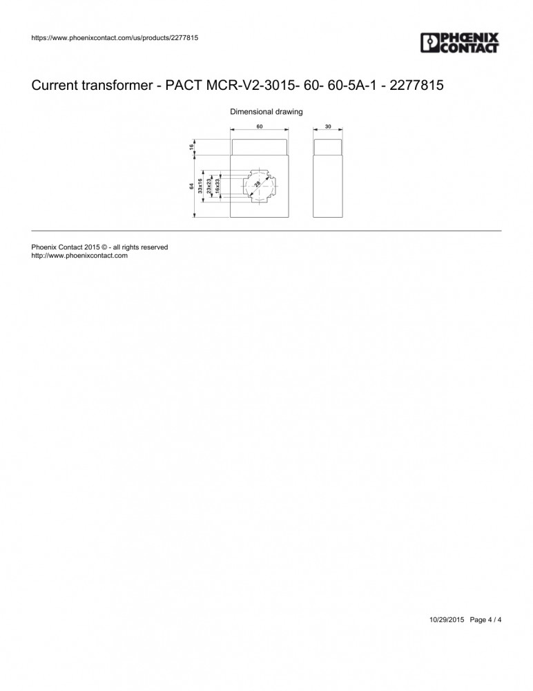 Phoenix Contact 2277815 technical document page 4