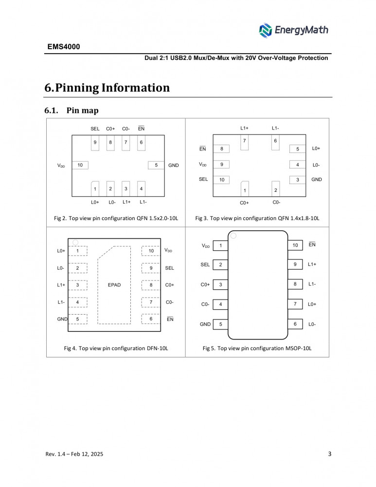 EMS4000 datasheet page 3
