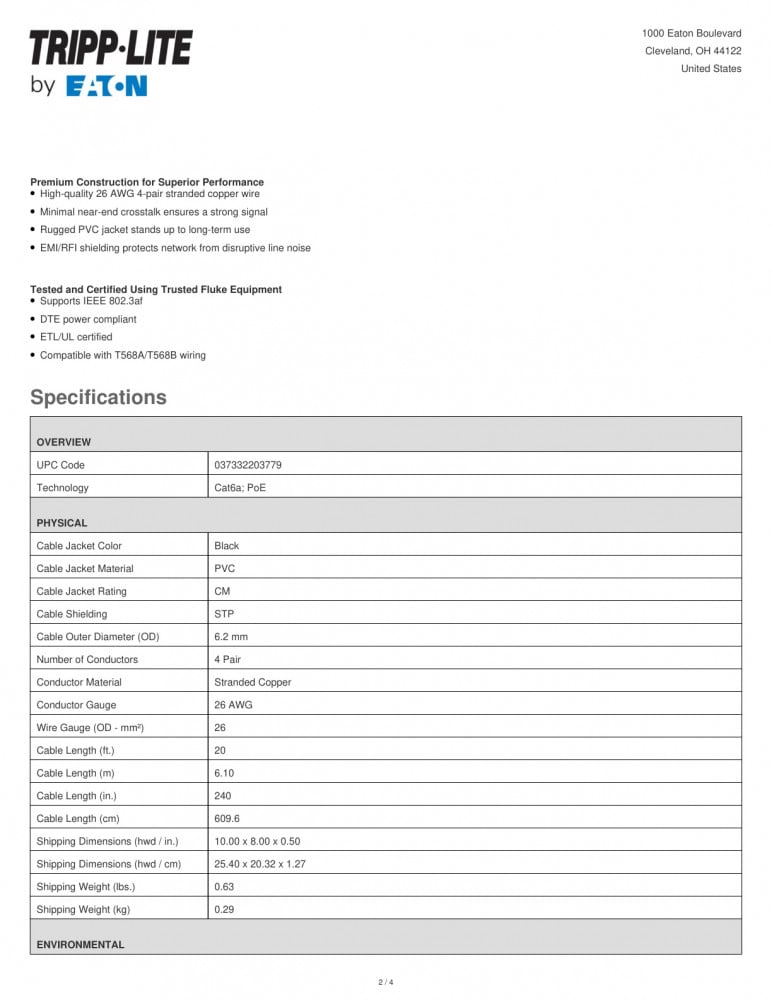 N262-020-BK technical document page 2