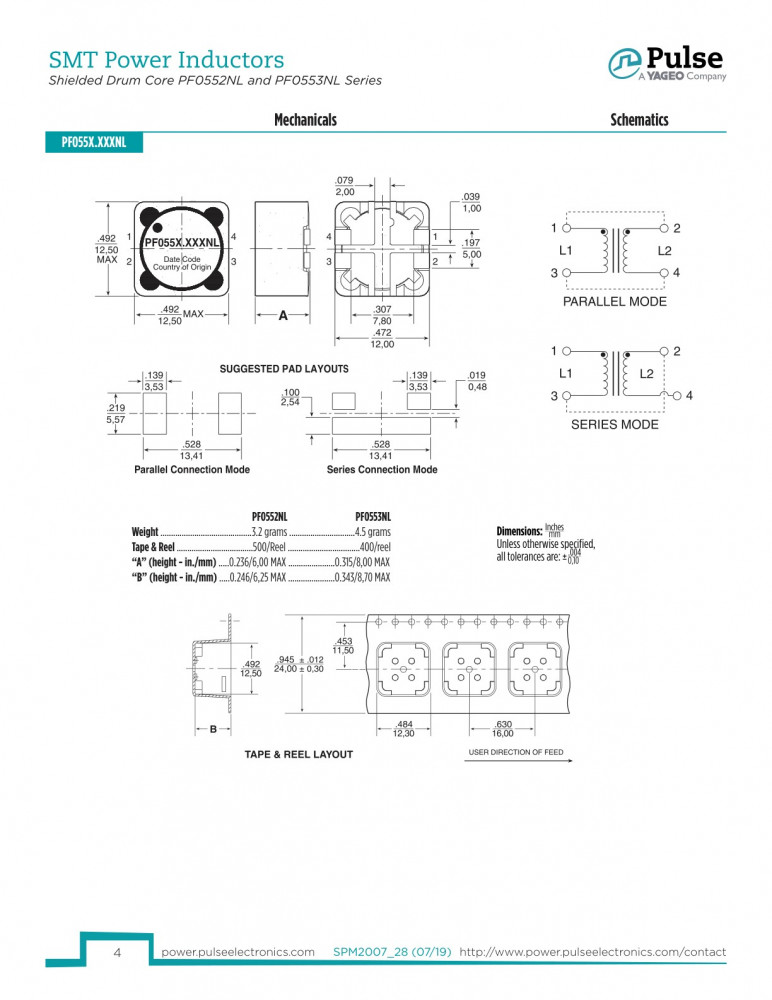 PF0552 and PF0553 datasheet page 4