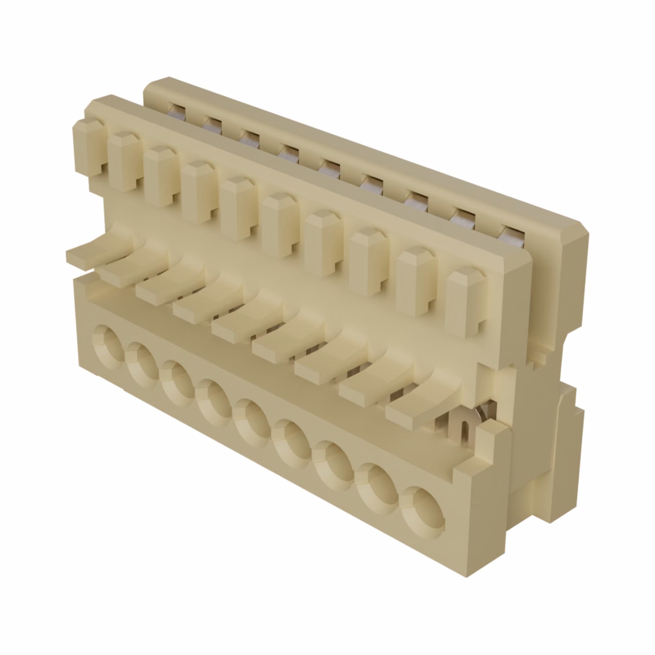 Appli-Mate RAST 2.5 Connector, 2.50mm Pitch, Female, 9 Circuits, All Position Keys, Open Endwalls, Zeus Housing for sale
