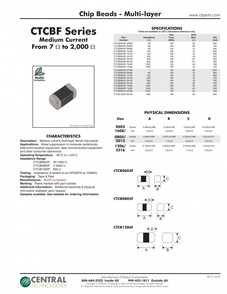Central CTCBF series technical document preview
