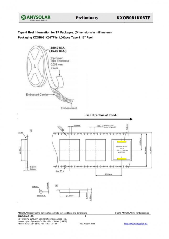 KXOB081K06TF-TR datasheet page 4