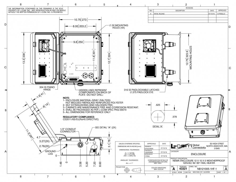 NB121005-1HF-1 technical document page