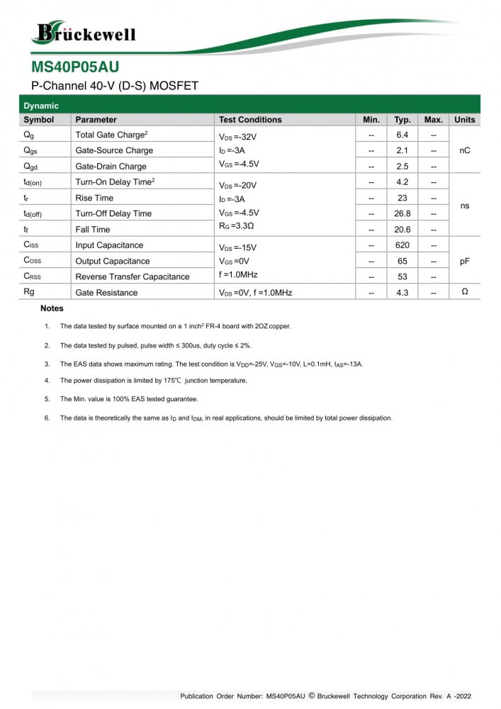 MS40P05 datasheet page 4