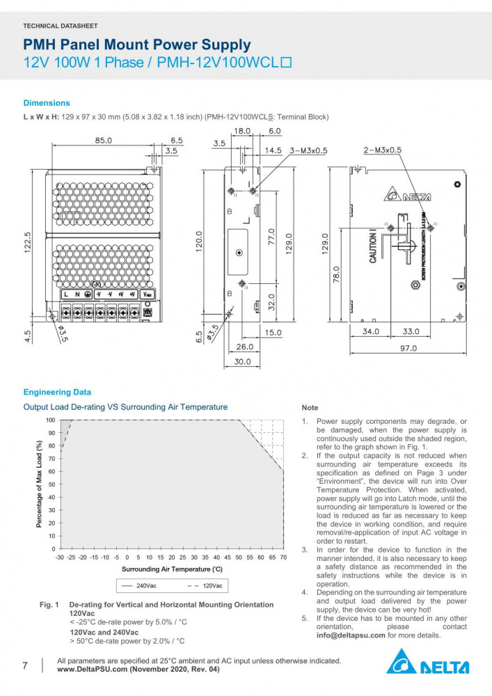 PMH-12V100WCLS document page 7