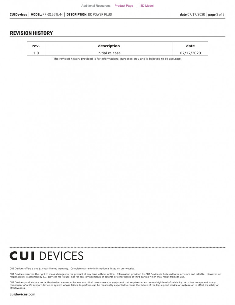 PP-2155TL-M technical document page 3