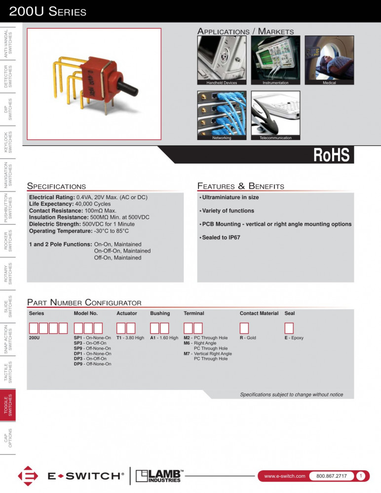 200U series technical document page 1