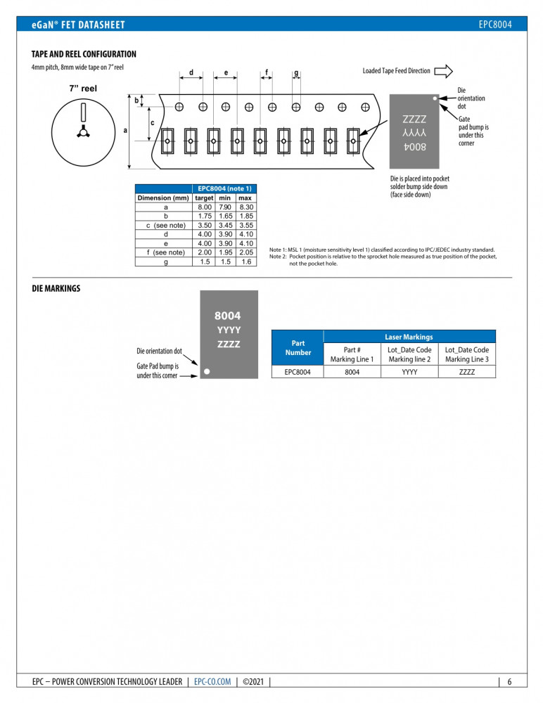 EPC8004 technical document page 6