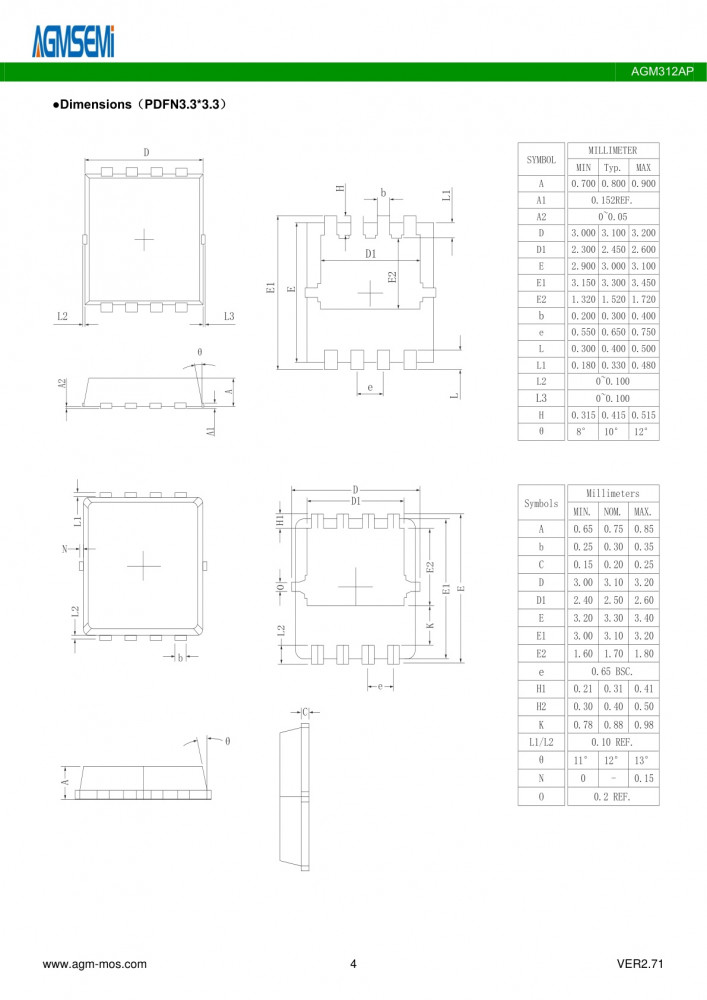 AGM312AP datasheet page 4