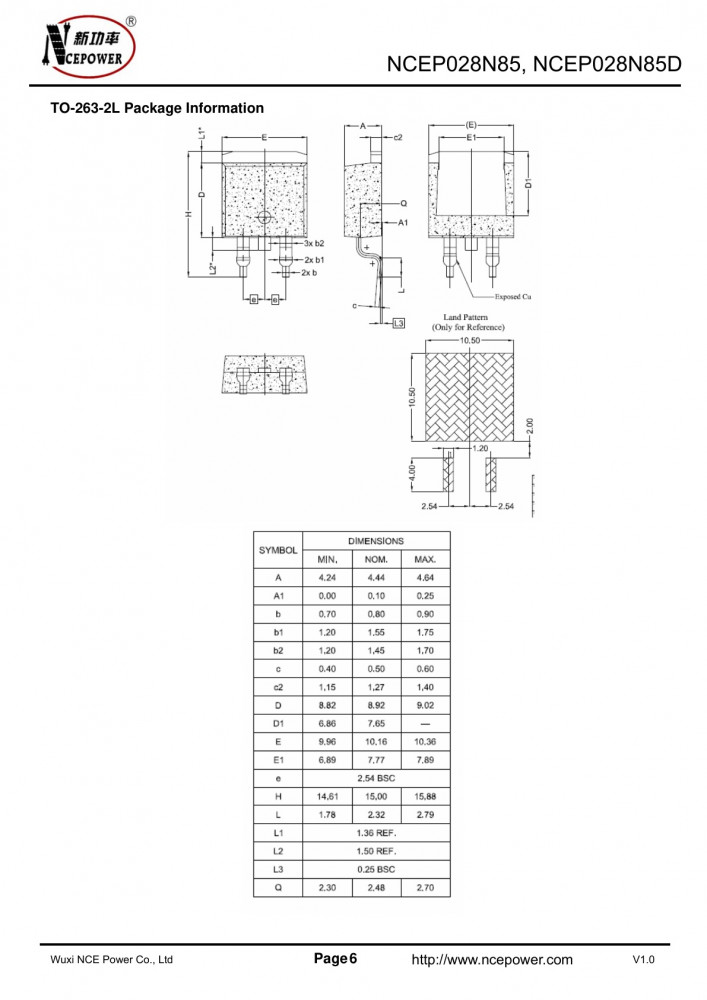 NCEP028N85D datasheet page 6