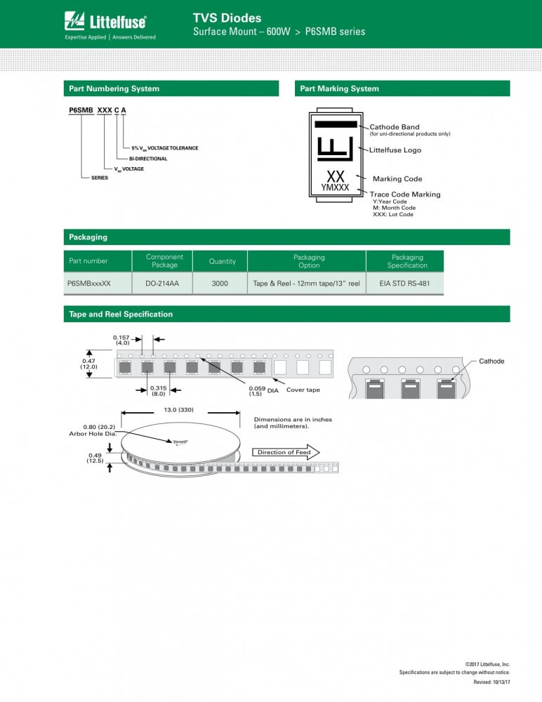 Littelfuse P6SMB datasheet page 6