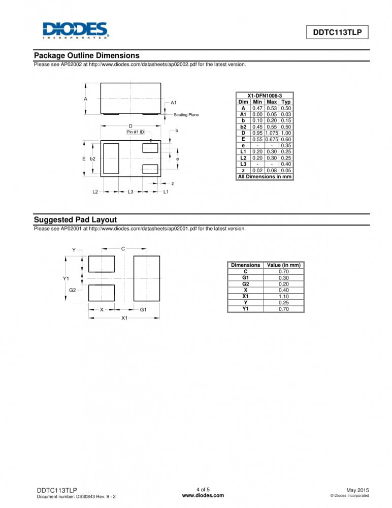 DDTC113TLP-7 datasheet page 4