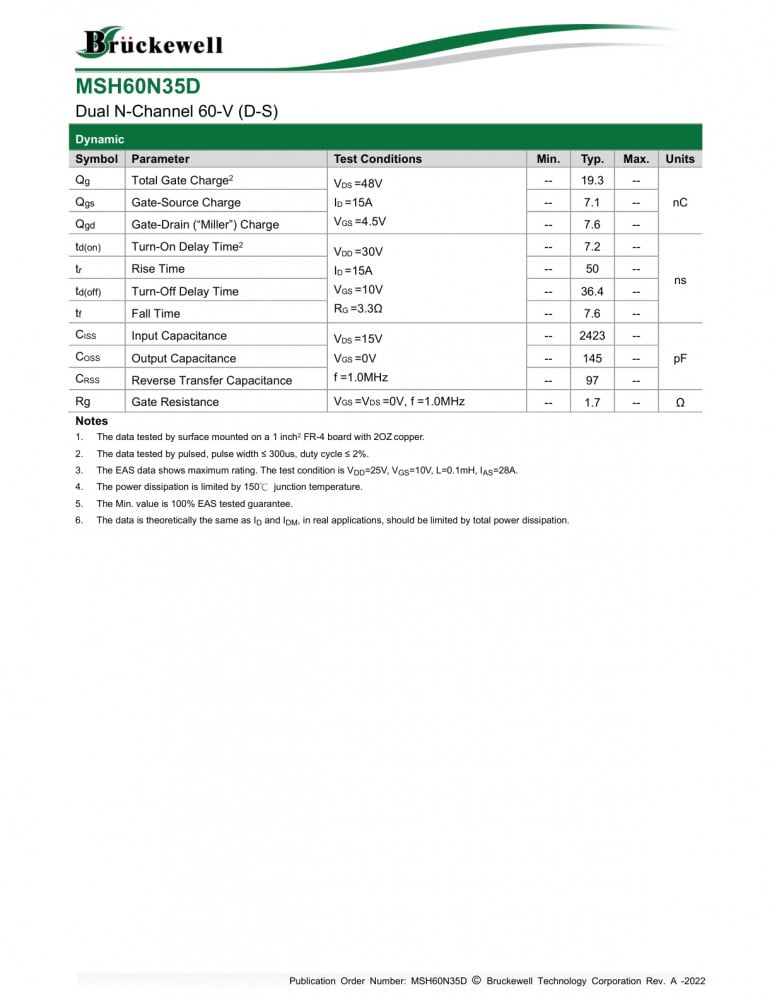 MSH60N35D datasheet page 3
