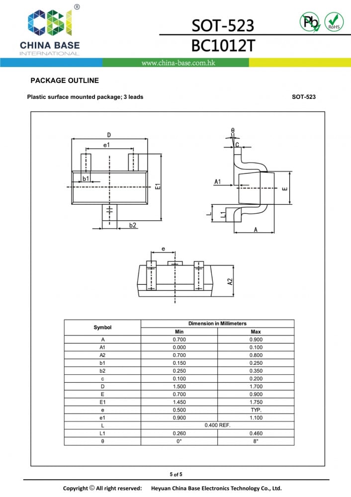 CBI BC1012T datasheet page 5