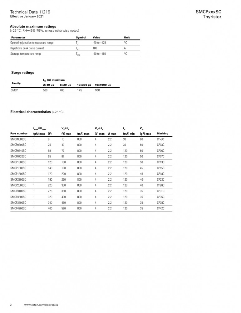 SMCP4200SC datasheet page 2