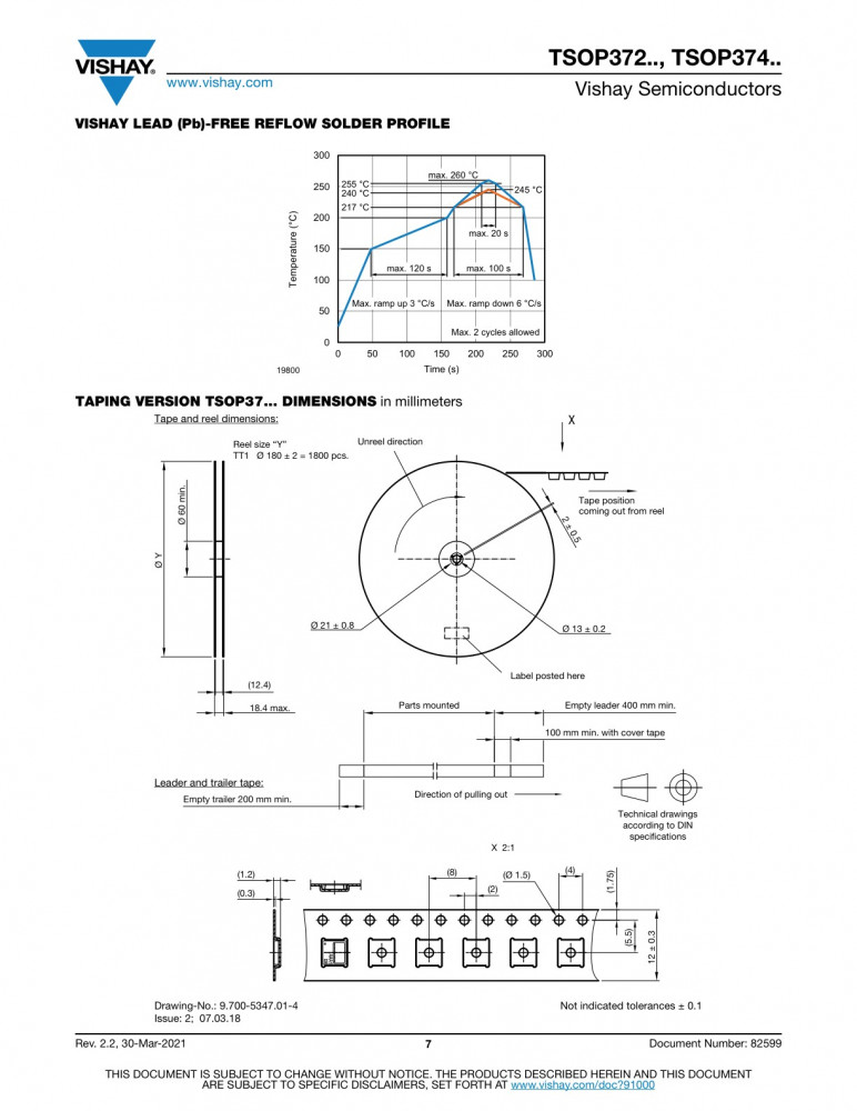 TSOP37238TT1 datasheet page 7