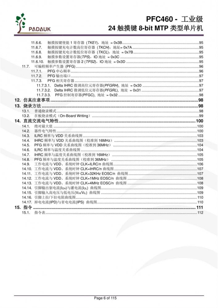 PFC460 datasheet page 6