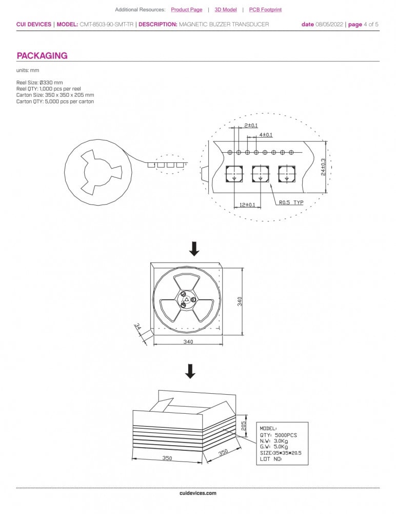 CMT-8503-90-SMT-TR datasheet page 4