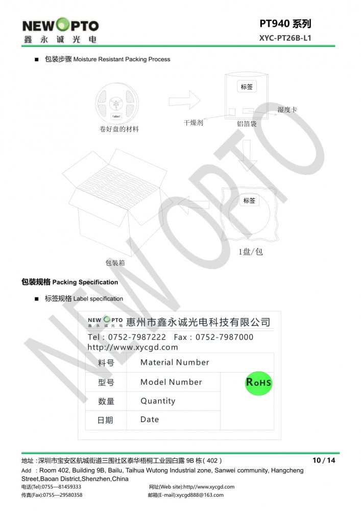 XYC-PT26B-L1 approval document page 10