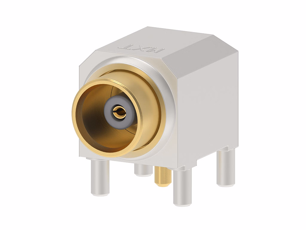 SMP Plug, Straight, Smooth Bore, PCB, Edge Mount, Tape and Reel, 50 Ohms