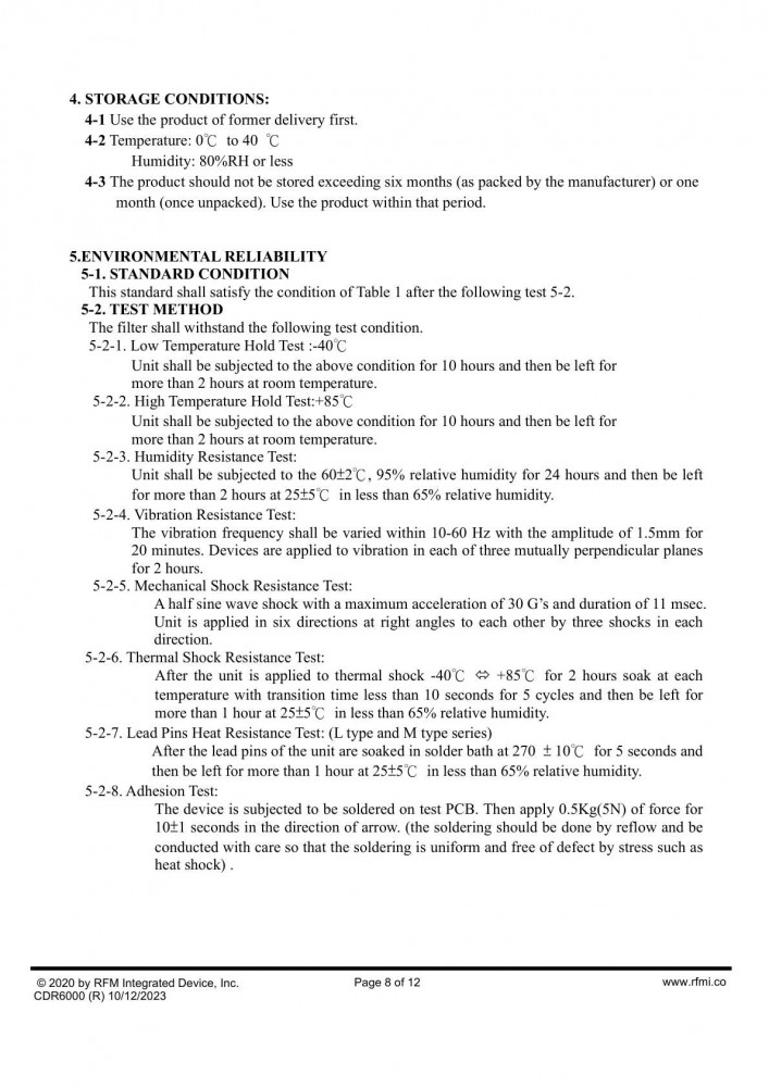 CDR6000 technical document page 8