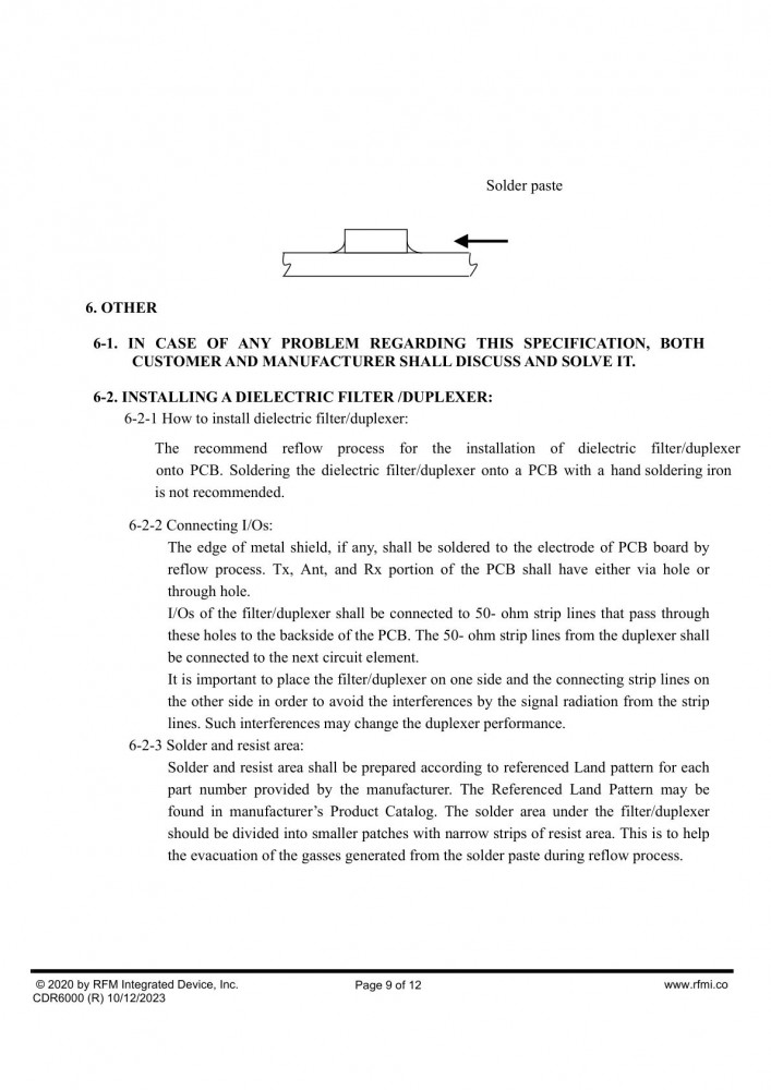CDR6000 technical document page 9