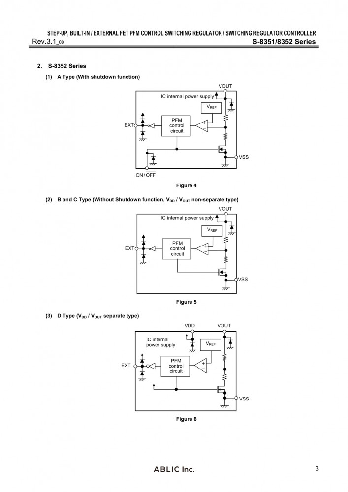 ABLIC S-8351/8352 datasheet page 3